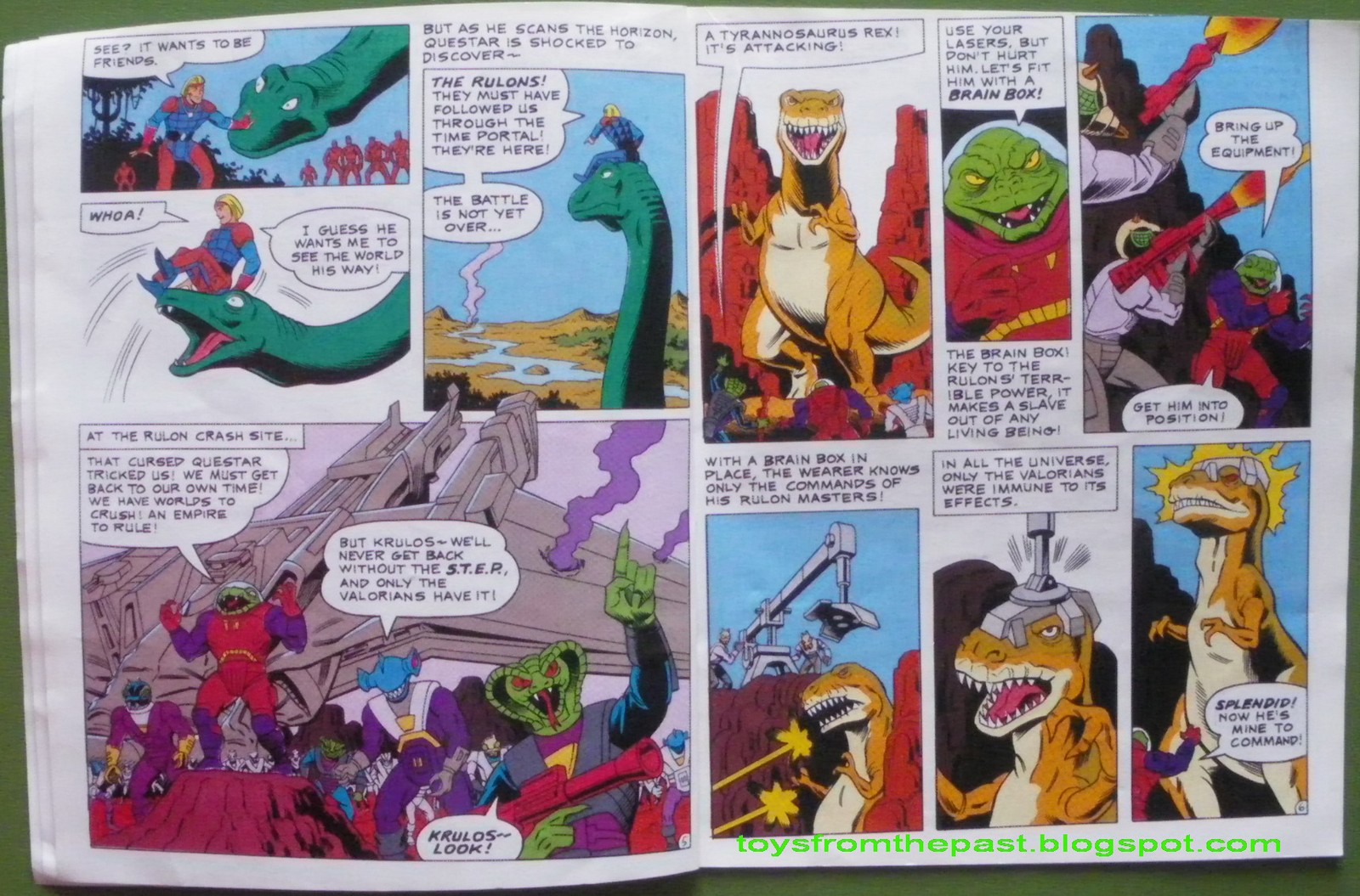 Toys from the Past: #262 DINO RIDERS – DIMETRODON with SHADO (1989)