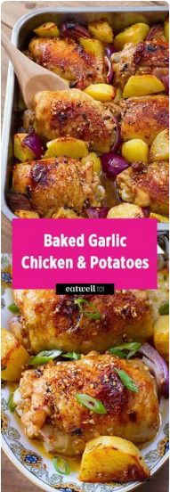 Baked Garlic Chicken and Potatoes