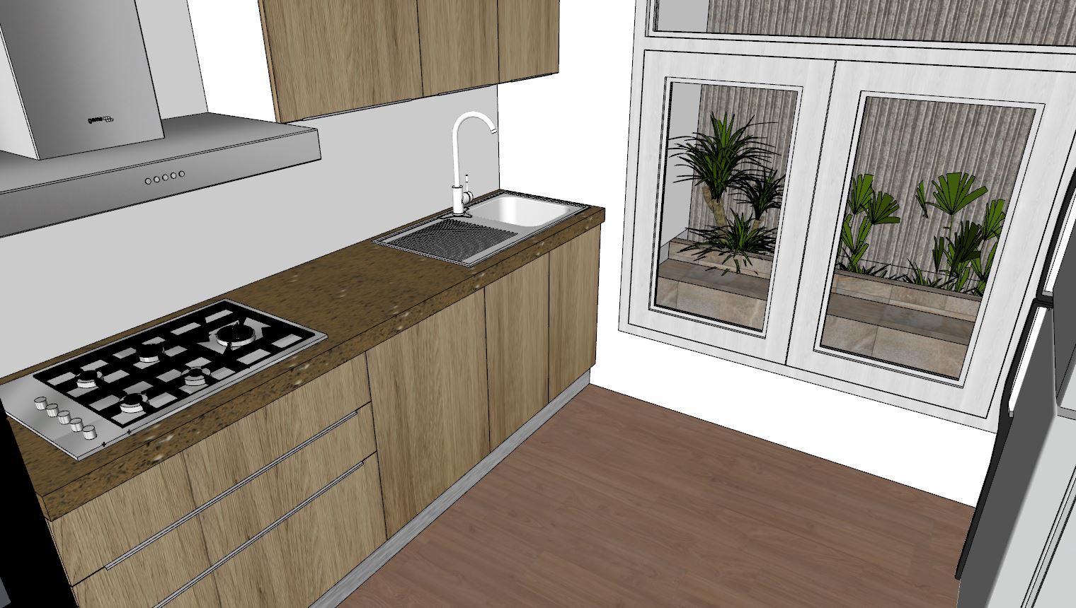 Interior Design Home Plan 8x20m Walk Through - House Plan Map