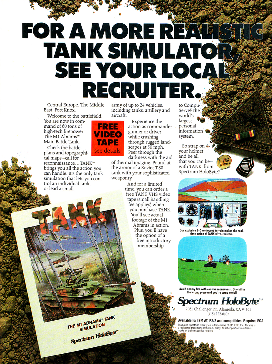 Vault 1541: Gaming Ads: Spectrum Holobyte