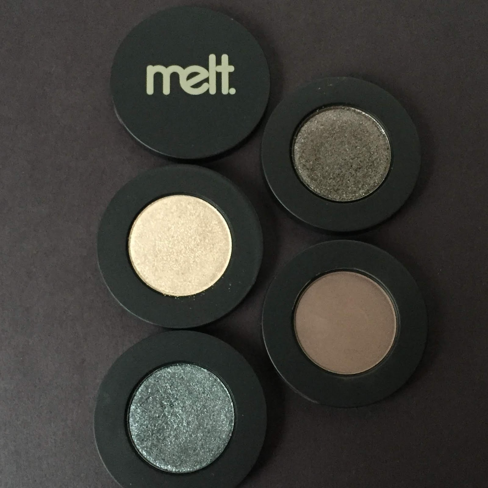 Melt Cosmetics Gun Metal Eyeshadow Stack + Gerard Cosmetics Double Shot ...