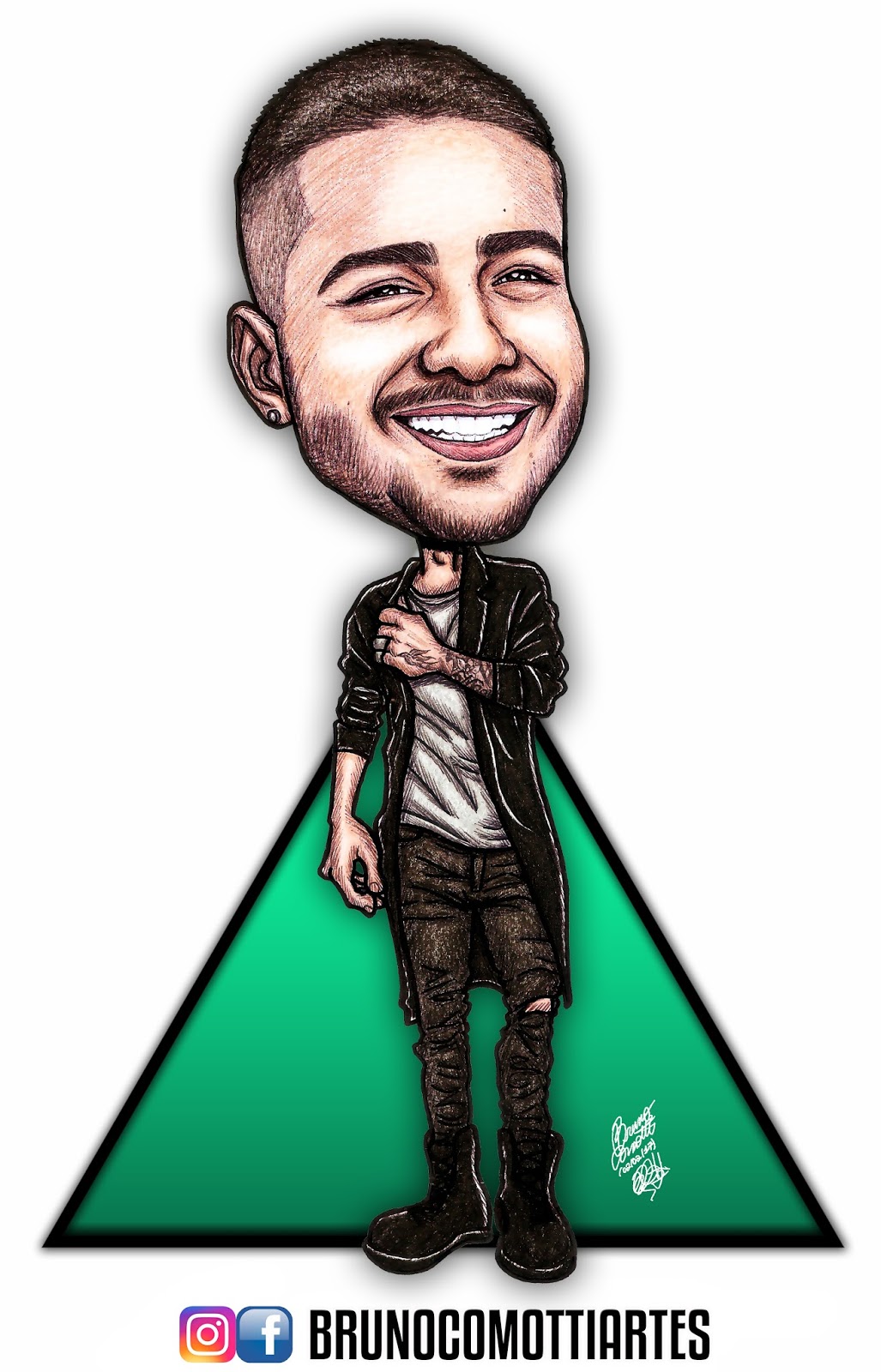 Bruno Comotti Artes: Caricatura: Maluma