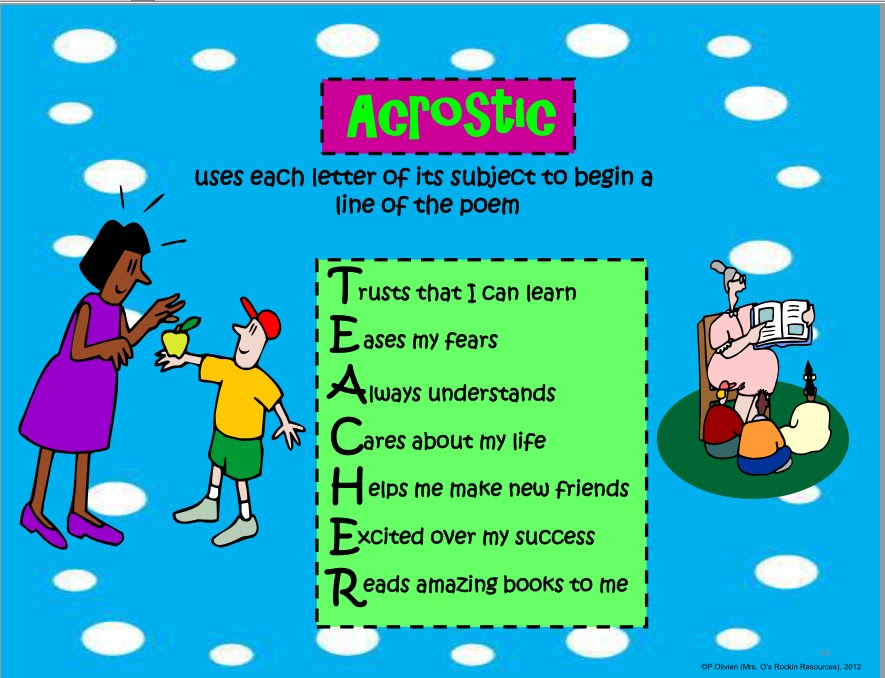 Acrostic And BioPoems Rockin Resources Acrostic And BioPoems Rockin Resources