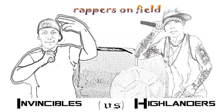 Rappers on football field ~ And there's more to life