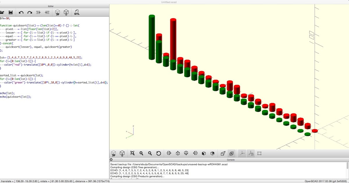 OpenSCAD Essentials: Lists and list manipulation
