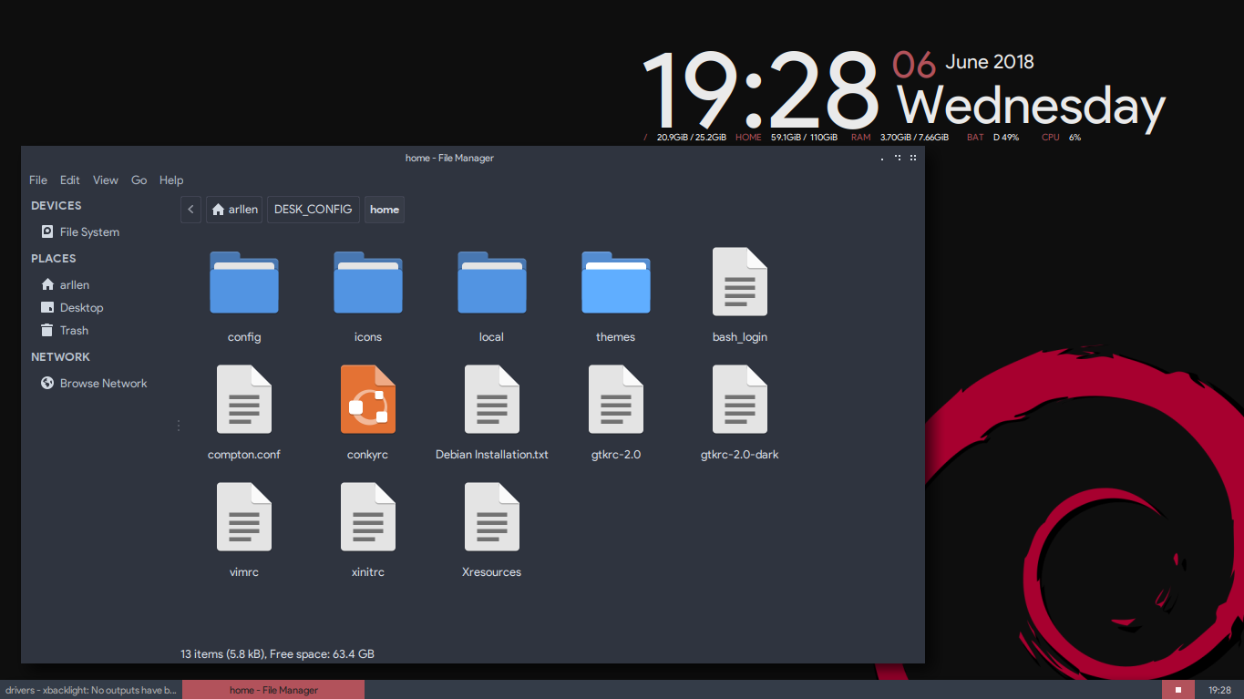 Debian 9 + Openbox ~ avbalves blog