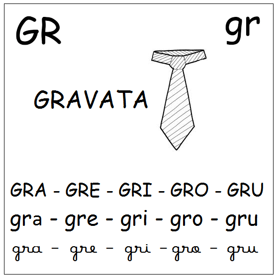 Sílabas complexas Fichas com sílabas complexas para trabalhar a ...