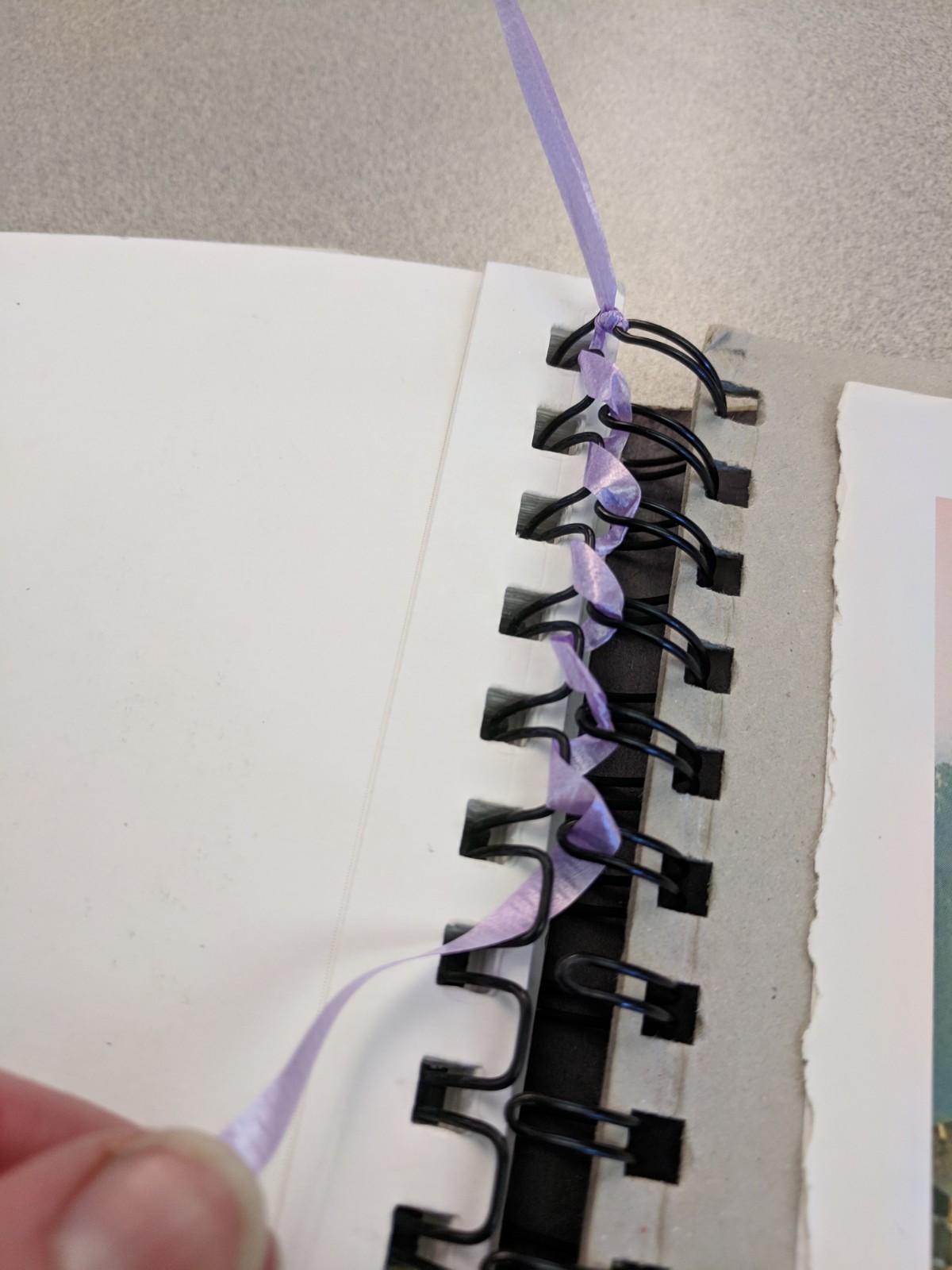 Ms. Walker's Art Info: How to cover your sketchbook binding