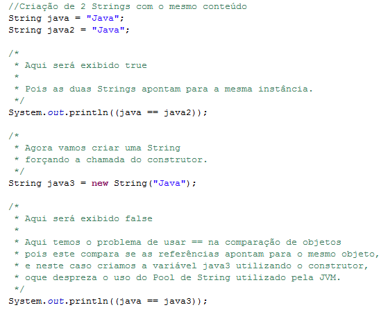 Métodos Utilitários da Classe String