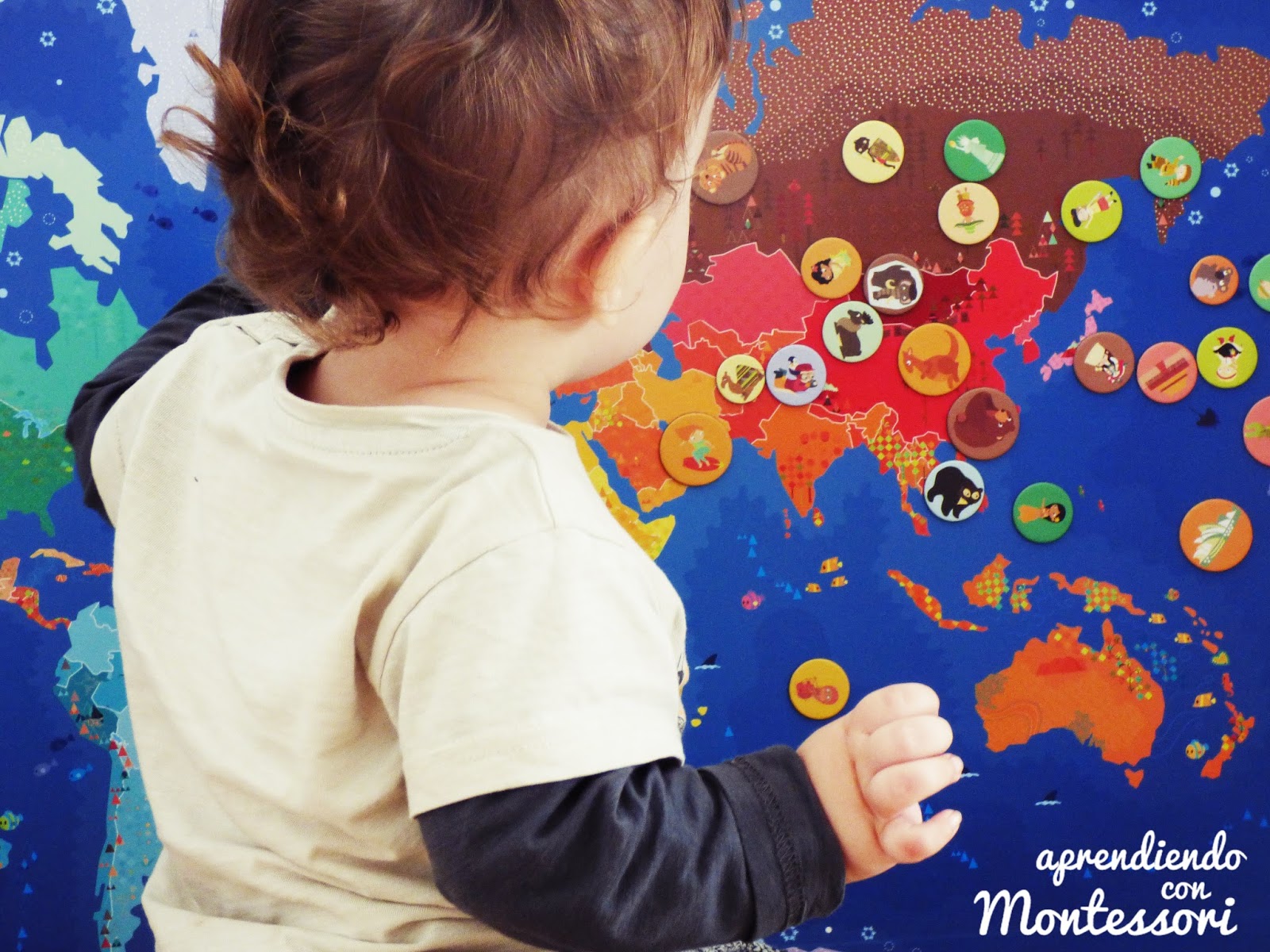 Mapa del Mundo Magnético - Aprendiendo con Montessori
