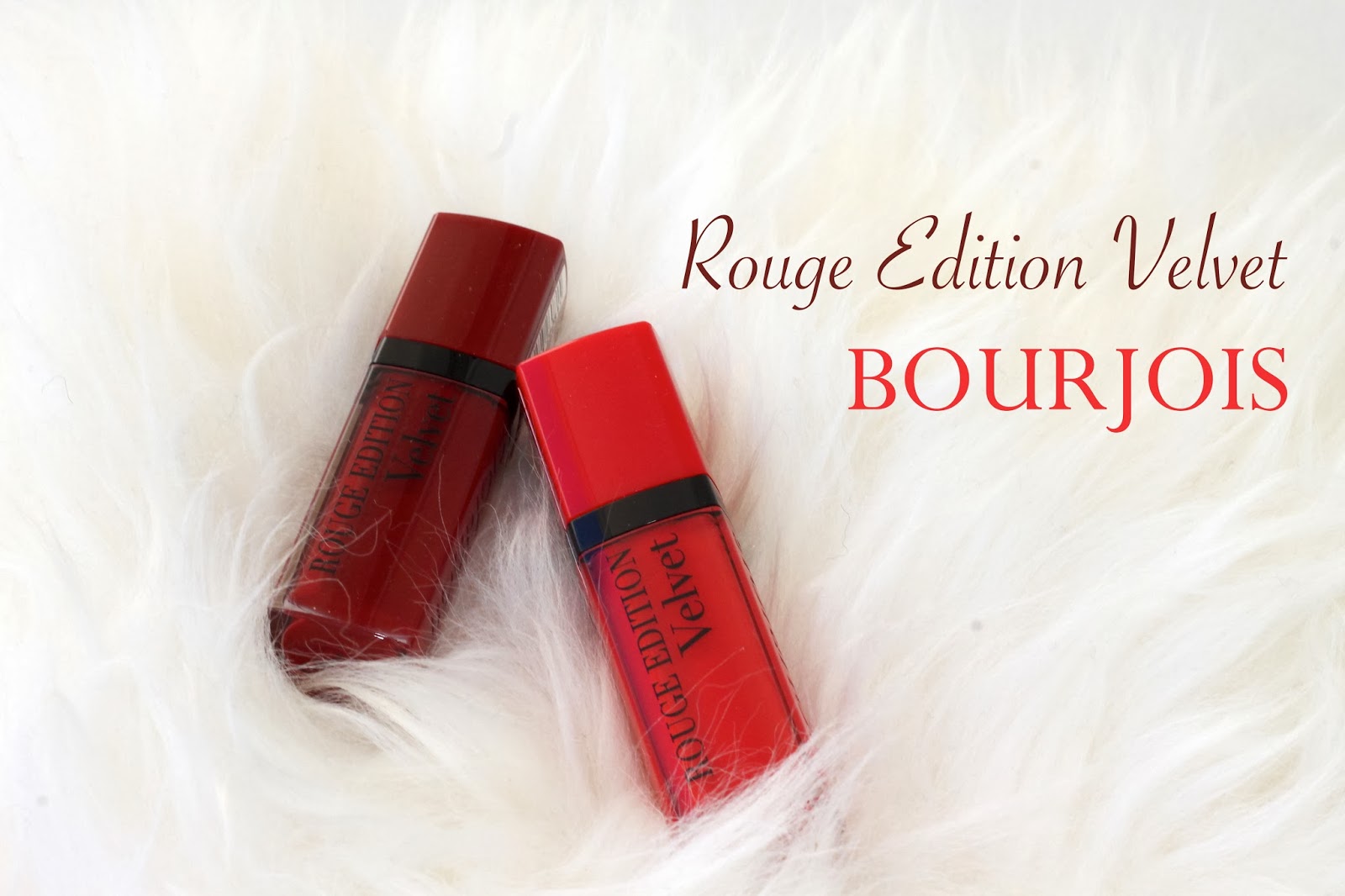Les Rouge Edition Velvet de Bourjois - 03 Hot Pepper et 08 Grand Cru ...