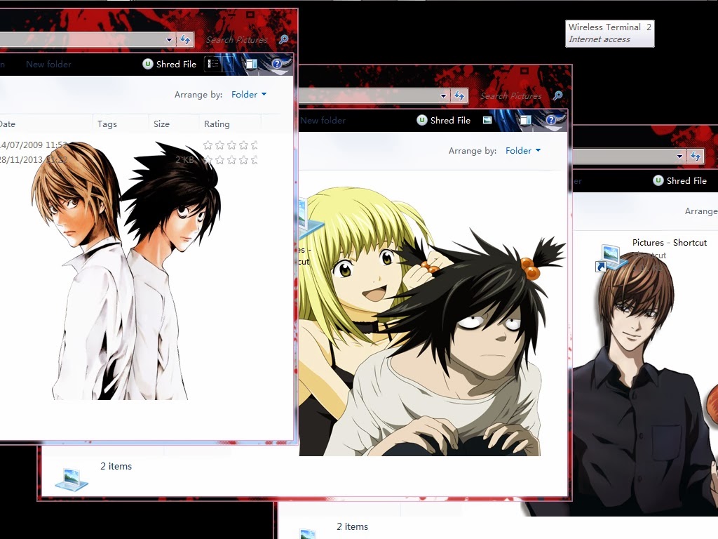 Death Note Theme Windows 7 | Anime Theme Windows 7 Skins