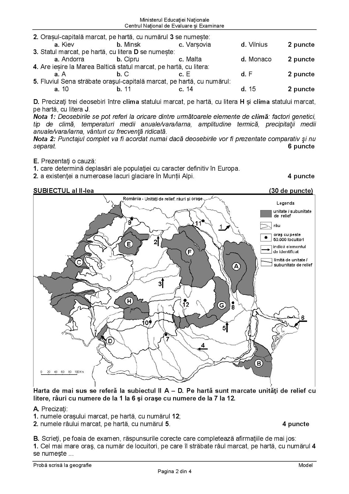 GEOGRAFILIA: Geografie BAC, modele de subiecte și variante extrase 2011 ...