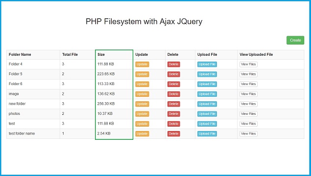 Php Filesystem With Ajax Jquery Webslesson