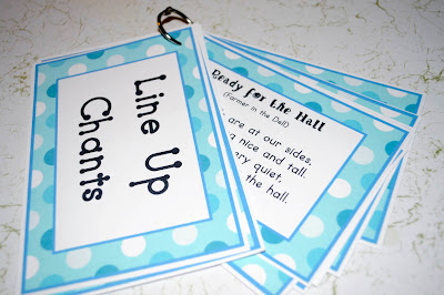 Mrs. Ricca's Kindergarten: Line Up Songs & Chants {Freebie}