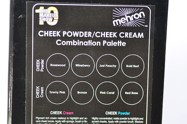 Mehron Cheek Cream & Cheek Powder 8-Color Palette Swatches, Look ...