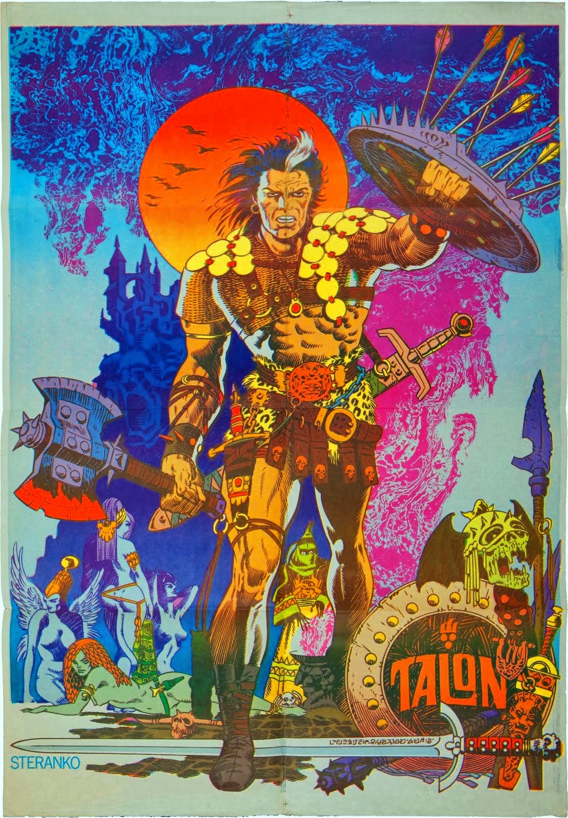 Cap'n's Comics: Another Riff of the Talon Poster by Jim Steranko