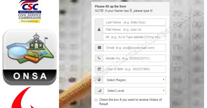 Civil Service Exam PH: Online Notice of School Assignment (ONSA) for ...