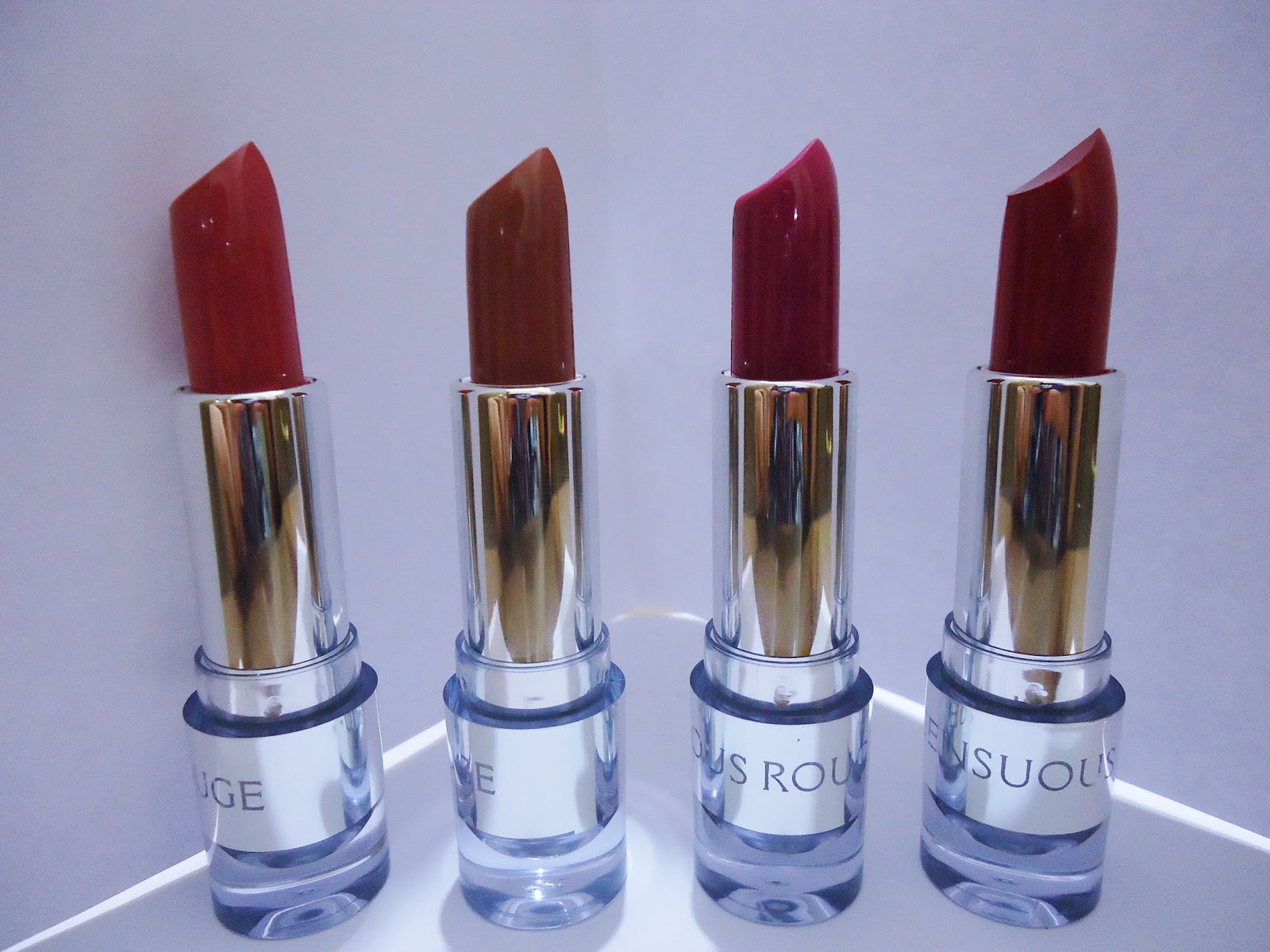 Glamorous Face Sensuous Rouge Lipsticks 26,24,15,20-Review, Photos ...