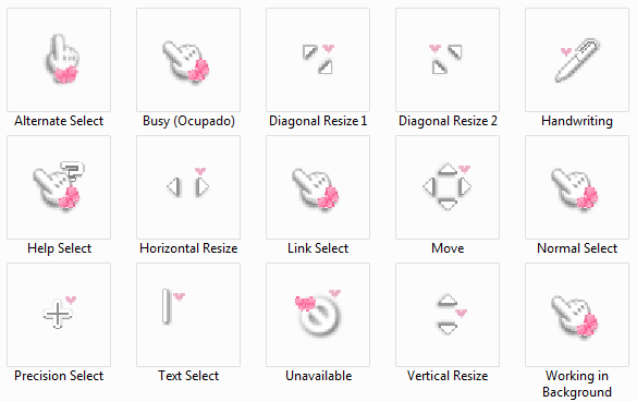 DOWNLOAD KUMPULAN MOUSE POINTER / CURSOR PINK UNTUK LAPTOP / KOMPUTER ...