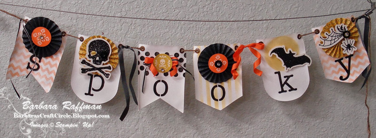 Barbara's Craft Circle: Spooky Banner - Simply Created!