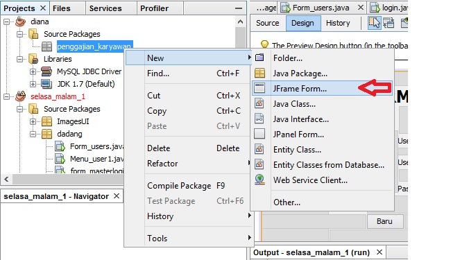 CARA MEMBUAT FORM LOGIN PADA JAVA MENGGUNAKAN NETBEANS ~ Catatan Diana