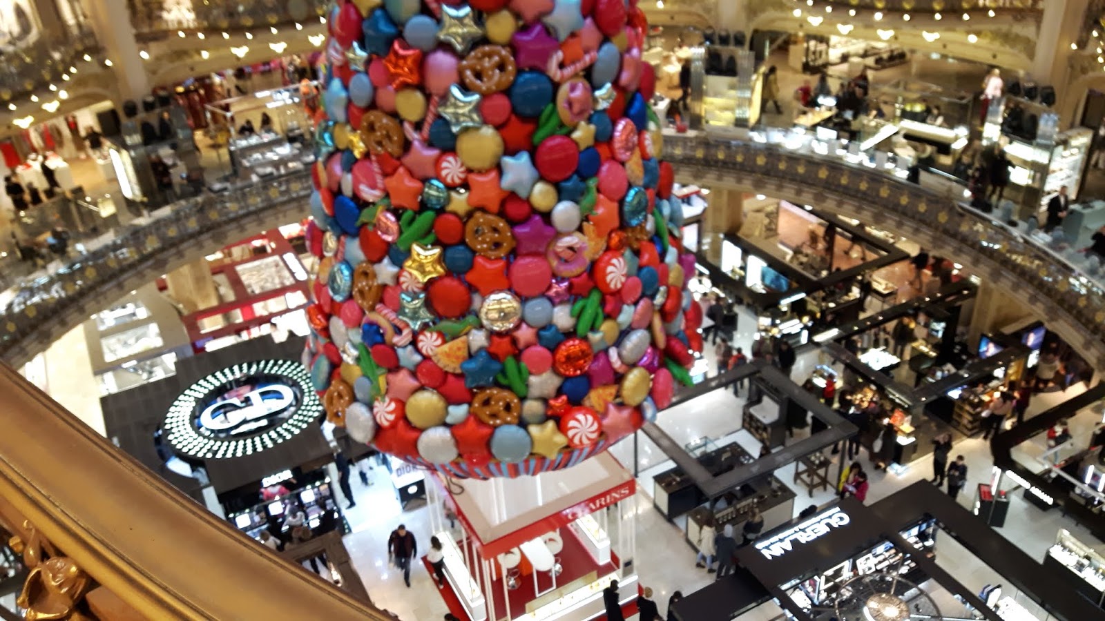 Shopping at Galeries Lafayette in Paris France