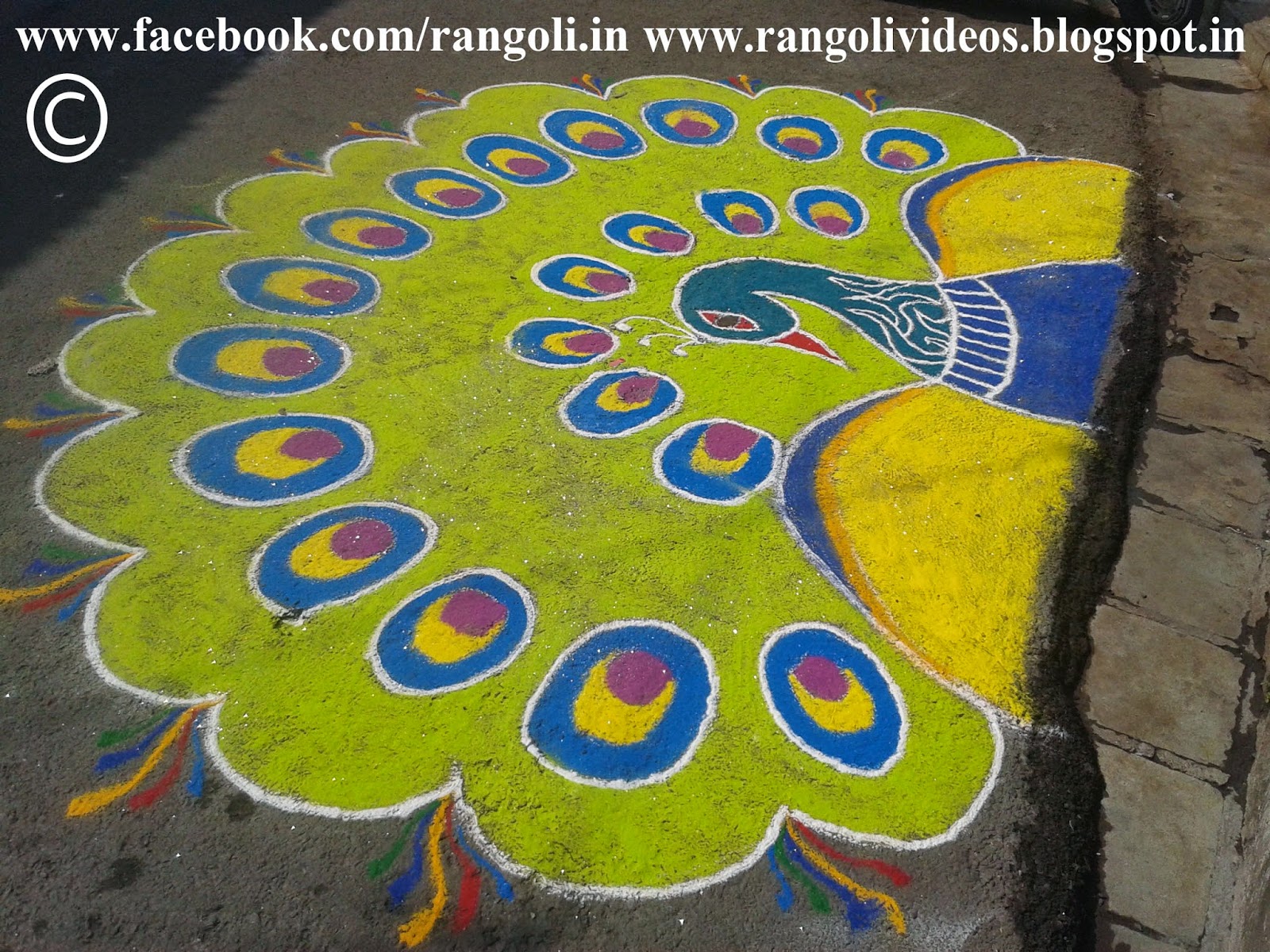 Rangoli Kolam Designs Peacock