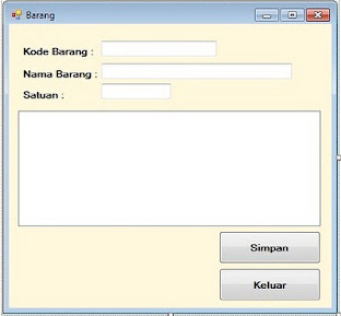 Fhi'ud Blogger: FORM INPUT BARANG VB.NET 2008 WITH SQL SERVER 2005