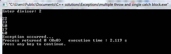 Education for ALL: C++ program to Throw multiple types of errors and ...