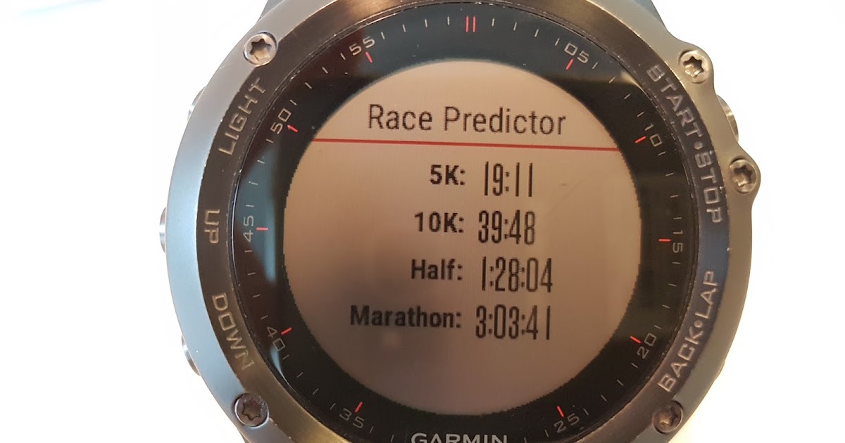 TreVolteAle: Garmin Race Predictor