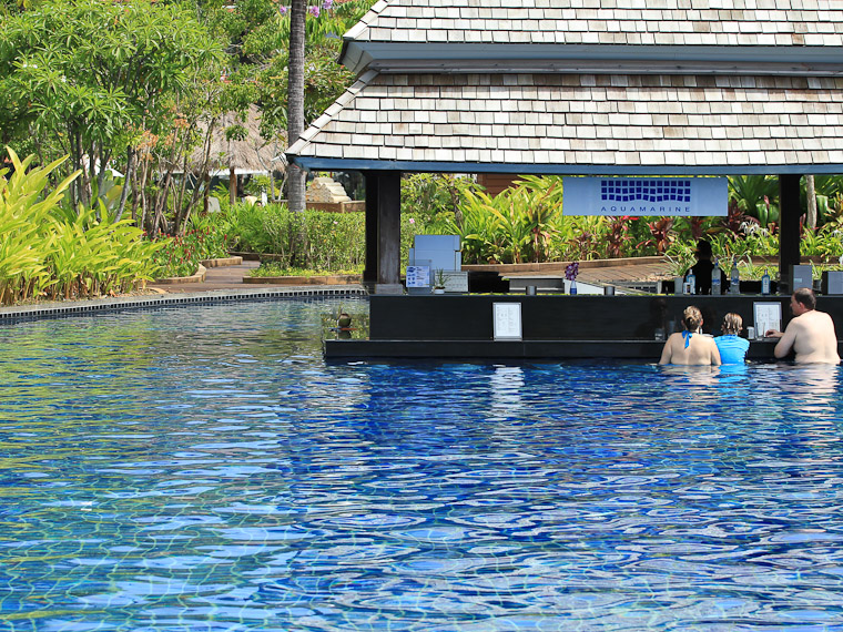 In the Sky: Aquamarine pool bar, JW Marriott Khao Lak, SW Thailand