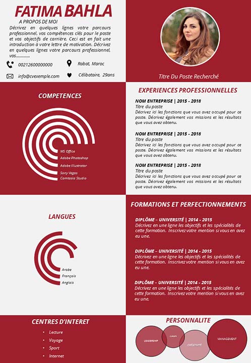 Comment creer un CV et model CV 2019