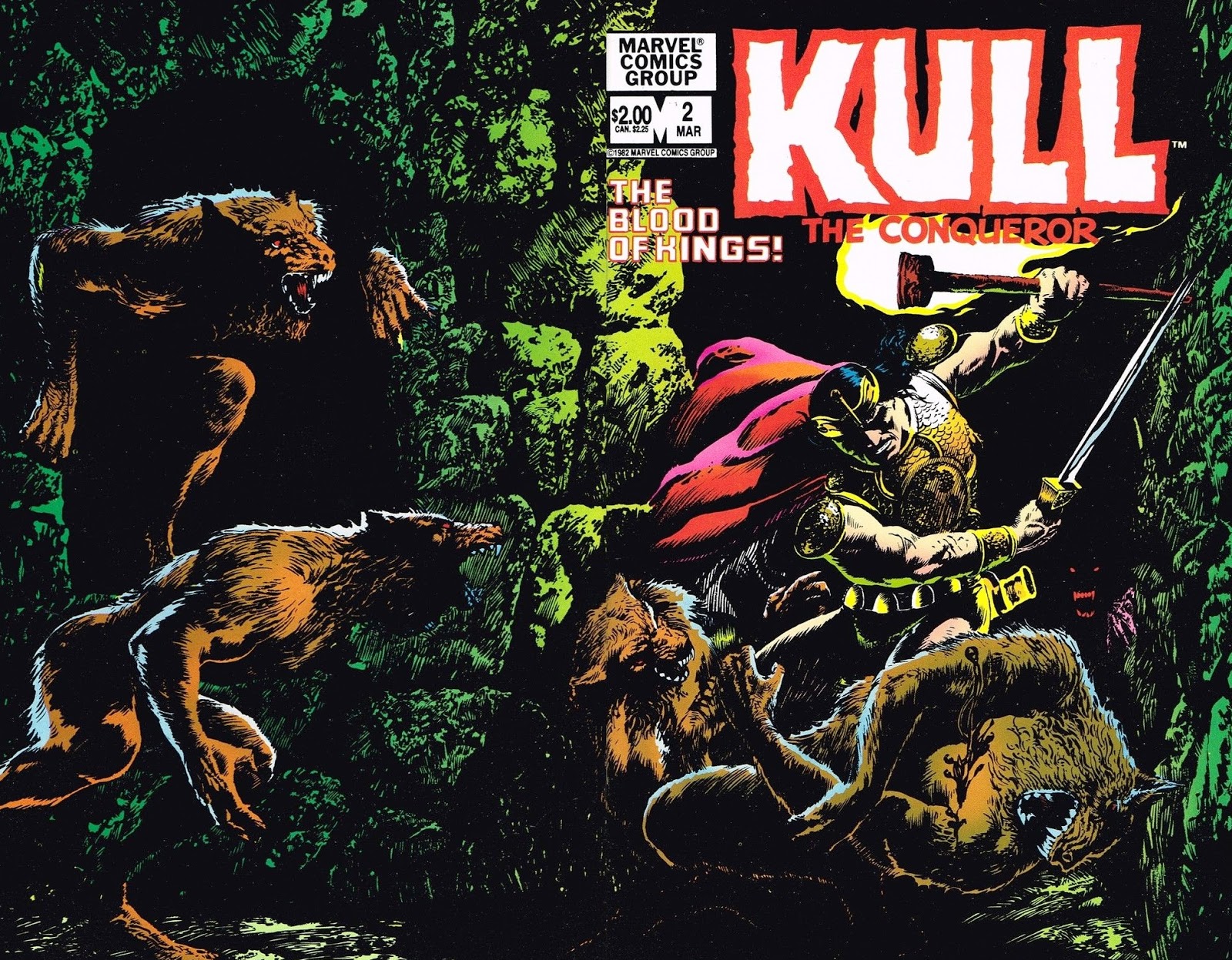 Marvel Comics of the 1980s: 1982 - Kull the Conqueror covers by John Bolton