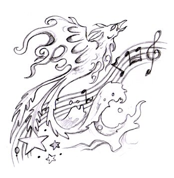 Japanese Phoenix Flash Tattoo - Flash Tattoo