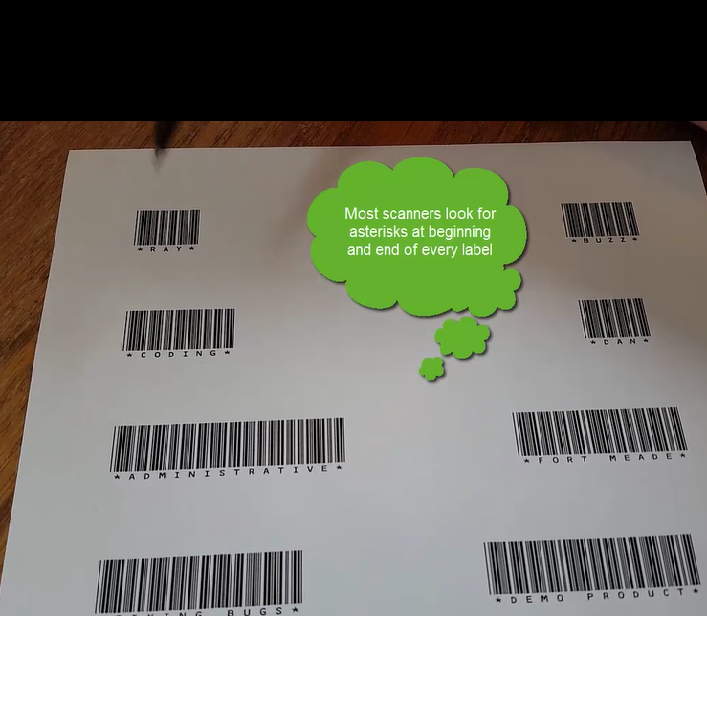 Looking for a way to print barcode labels for a project and the tasks ...