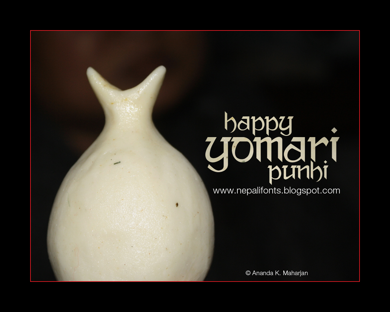 New Nepali Fonts: Happy Yomari Punhi greetings wallpapers