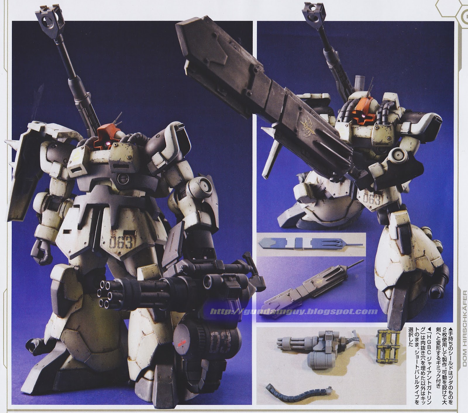 GUNDAM GUY: 1/144 Dom Hirschkafer - Custom Build