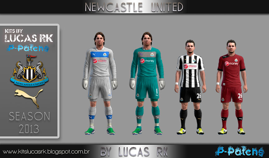 PES BRASIL - Tudo para seu PES 2013: KITSET NEWCASTLE UNITED 12-13