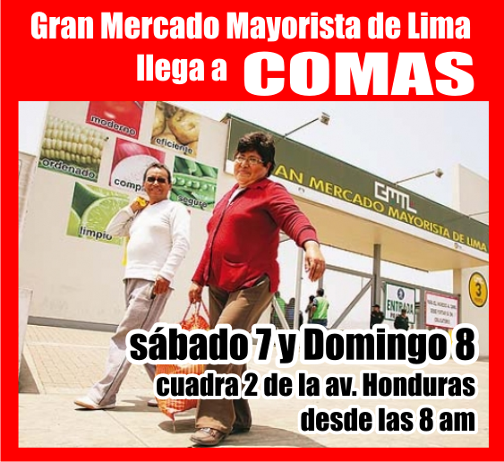 Lima Norte participa: El Gran Mercado Mayorista llega a Comas