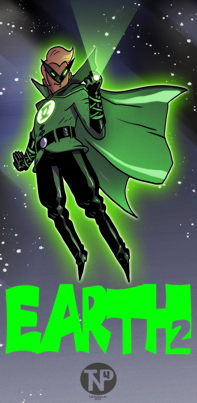 Thomas Perkins: Earth 2 - Alan Scott The Green Lantern!
