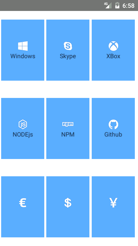 Create Grid Using React Native ~ Quoc Trinh