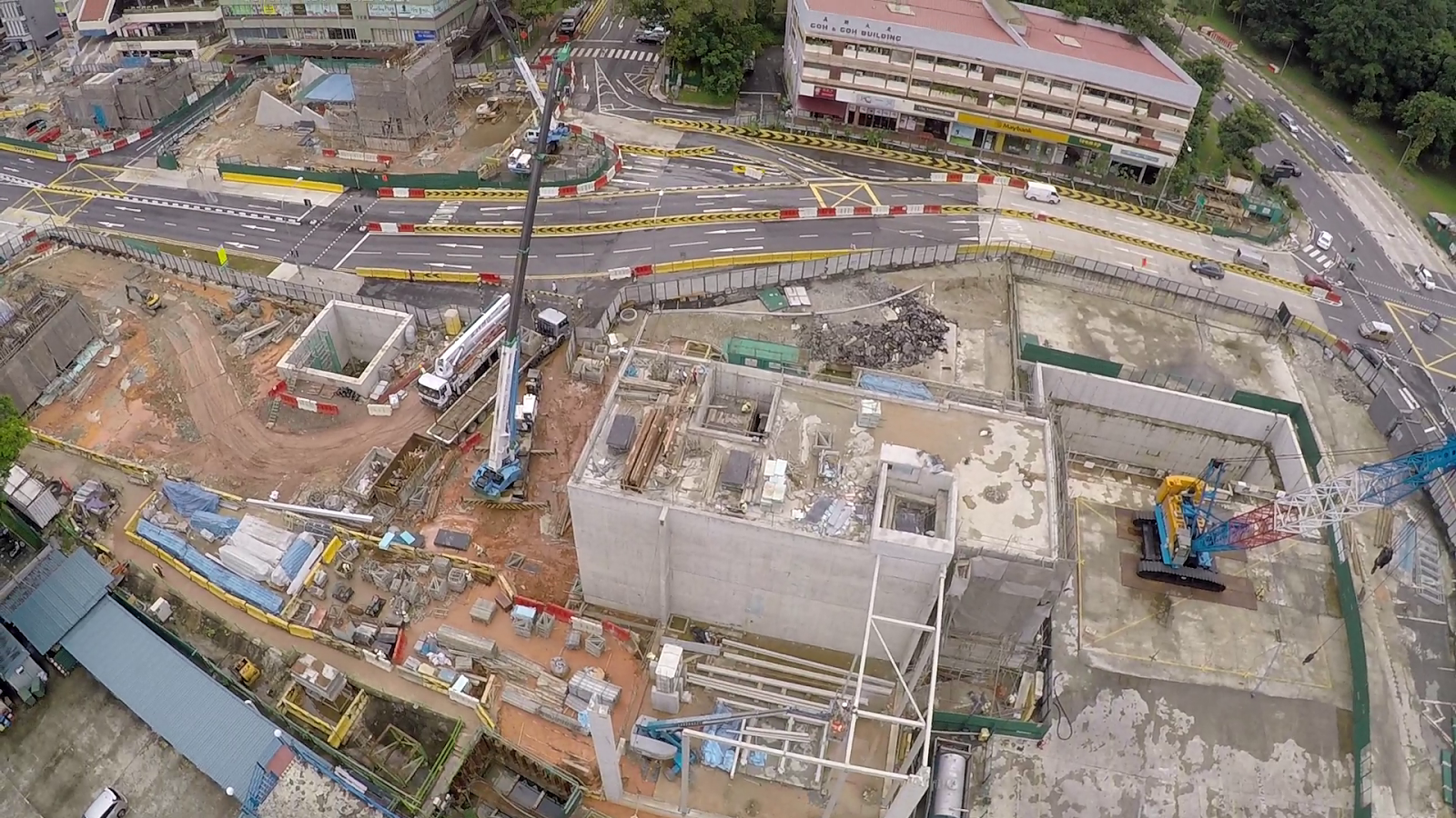 Downtown Line Construction: Beauty World Superstructs