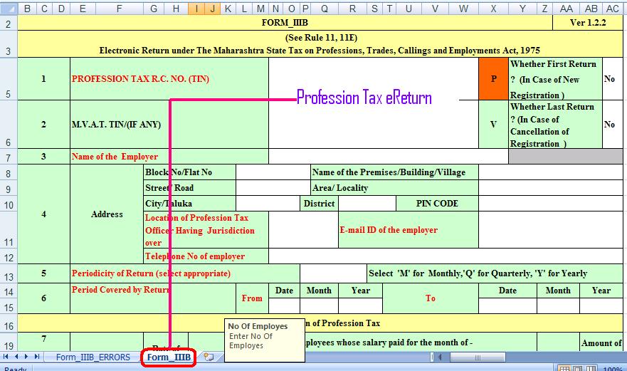 Online Annual Profession Tax e-Return. ~ Gsoftnet
