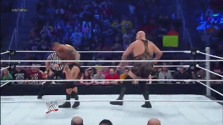 Chokeslam into another opponent