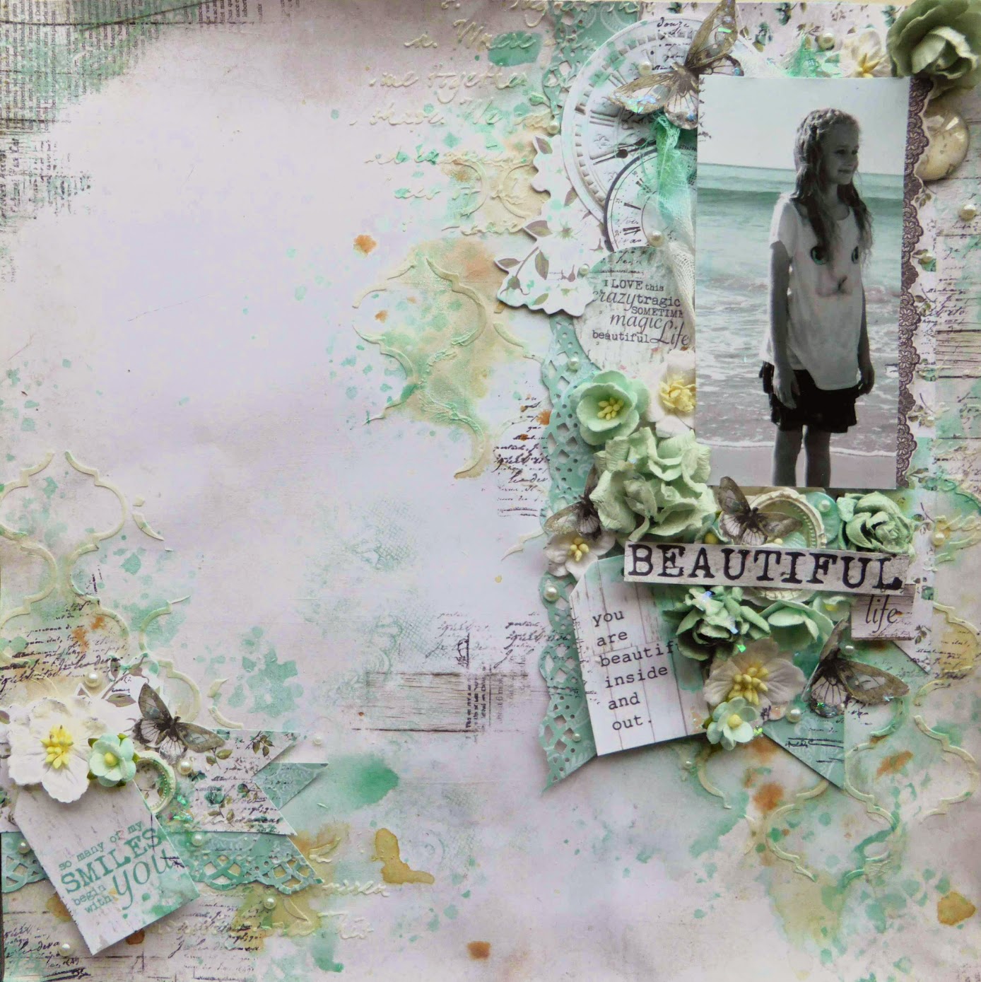 My Scrappin Spot: Blue Bay Layouts - with video