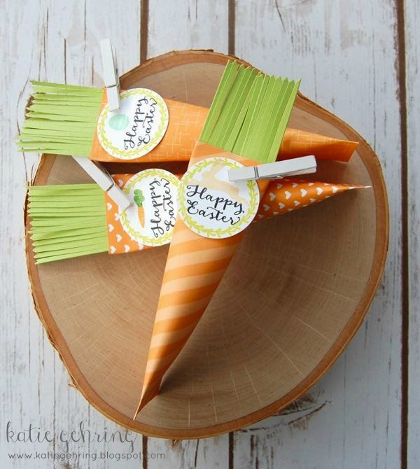 stamping lightly: Easter Carrot Treat Containers {Avery Elle}