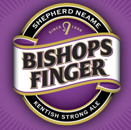 ETIQUETAS Y CHAPAS DE CERVEZA: BISHOPS FINGER KENTISH STRONG ALE