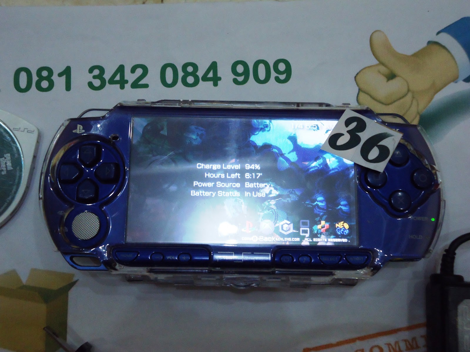 #36 PSP 2001 Blue GTA Vice City Stories + Clear Case + 8 Gb - Obral PSP ...