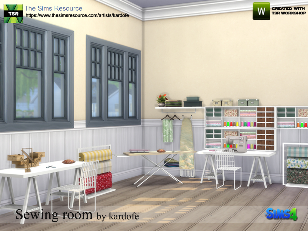 kardofe Creaciones Sims: SEWING ROOM